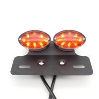 China Advanced ABS AS Motorcycle Round Brake Tail Light With Turn Signal for sale