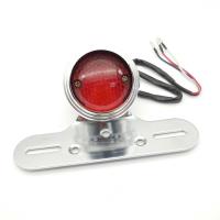 China Durable Material LED Tail Light for Universal Round Aftermarket Custom Motorcycle for sale