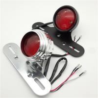 China Durable Material LED Tail Light for Universal Round Aftermarket Custom Motorcycle for sale