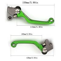 China Kawasaki KX 125 Dirt Bike Parts Titanium Brake Clutch Levers for Repair/Replacement for sale