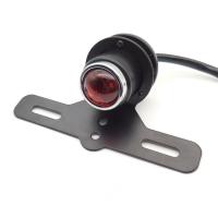 China Sample Custom 12V Motorcycle Stop Brake Tail Light Lamp in Black for sale
