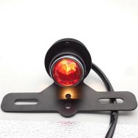 China Sample Custom 12V Motorcycle Stop Brake Tail Light Lamp in Black for sale