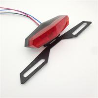 China ABS PC Material Motorcycle Bike Rear Tail Light with License Plate Brake Stop Light for sale