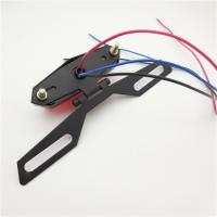 China ABS PC Material Motorcycle Bike Rear Tail Light with License Plate Brake Stop Light for sale