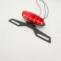 China ABS PC Material Motorcycle Bike Rear Tail Light with License Plate Brake Stop Light for sale