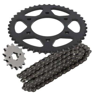 China Custom Color 428 14T 40T FZ16 Motorcycle Sprocket Chain for Yamaha FZ 16 Silver Repair for sale