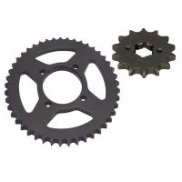 China Custom 428 14T 45T YBR YBR125 Motorcycle Chain and Sprocket Kits Direct Natural Color for sale