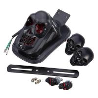 China 345g 12V Skull Custom Motorcycle Tail Light for Harley for sale