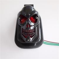 China 345g 12V Skull Custom Motorcycle Tail Light for Harley for sale