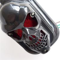 China 345g 12V Skull Custom Motorcycle Tail Light for Harley for sale