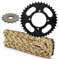 China Replace/Repair Purpose 20CrMnTi Chain and Sprocket Kit for Yamaha RX100 RSX100 RXS100 for sale
