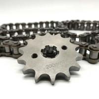 China High Frequency Quenching 420 428 Motorcycle Chain and Sprocket Kits for Pakistan Market for sale