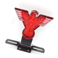 China Red War Eagle Motorcycle LED Taillight with License Plate Bracket For Your Riding Needs for sale