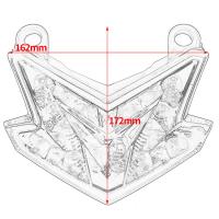 China 12V LED Turn Signals Tail Light for Kawasaki ZX6R Z800 Z125 Motorcycle ABS AS for sale