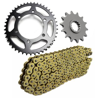 China Custom 520 14T 42T Motorcycle Chain Sprocket Set Perfect for Kawasaki ninja 300 EX300 for sale