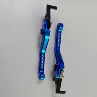 China Blue Custom CNC Aluminum Alloy Scooter Motorcycle Brake Clutch Levers for Yamaha Nmax155 for sale
