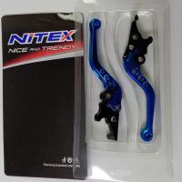 China Blue Custom CNC Aluminum Alloy Scooter Motorcycle Brake Clutch Levers for Yamaha Nmax155 for sale