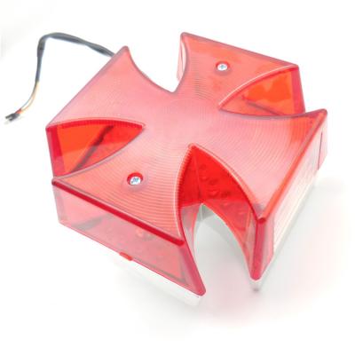 China Silver Plating 12V LED Motorcycle Tail Light for Improved Brake Stop Function for sale