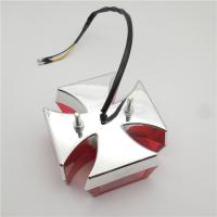 China Silver Plating 12V LED Motorcycle Tail Light for Improved Brake Stop Function for sale