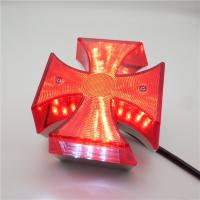 China Silver Plating 12V LED Motorcycle Tail Light for Improved Brake Stop Function for sale