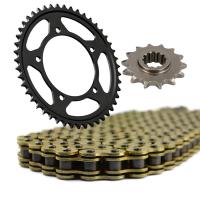 China 15T Front Teeth Motorcycle Sprocket and Chain Assembly for Honda CB600 CBF600 CBR600 for sale