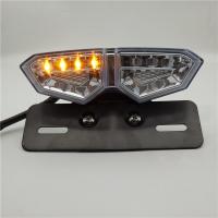 China Motorcycle LED Tail Light with Turn Signals Red/Yellow Light Color and 0.01-0.29W for sale