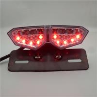 China Motorcycle LED Tail Light with Turn Signals Red/Yellow Light Color and 0.01-0.29W for sale