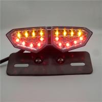 China Motorcycle LED Tail Light with Turn Signals Red/Yellow Light Color and 0.01-0.29W for sale