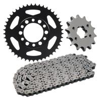 China Custom 428 Motorcycle Chain and Sprockets Kit for YAMAHA TW125 Exceptional Performance for sale