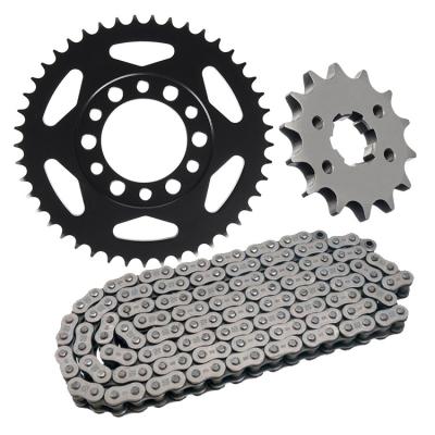 China Custom 428 Motorcycle Chain and Sprockets Kit for YAMAHA TW125 Exceptional Performance for sale