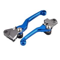 China Blue/Custom Color CNC Dirt Bike Brake Clutch Levers for Yamaha YZ125 YZ250 YZ450F OEM for sale