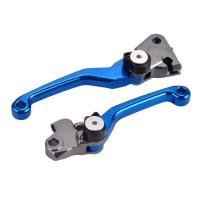 China Blue/Custom Color CNC Dirt Bike Brake Clutch Levers for Yamaha YZ125 YZ250 YZ450F OEM for sale