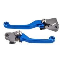 China Blue/Custom Color CNC Dirt Bike Brake Clutch Levers for Yamaha YZ125 YZ250 YZ450F OEM for sale