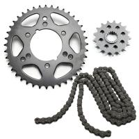 China Sample Make Sample of Custom Steel Motorcycle 520 Chain and Sprocket for Kawasaki Ninja ZX10R for sale