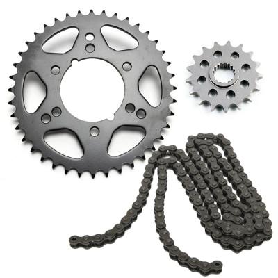China Sample Make Sample of Custom Steel Motorcycle 520 Chain and Sprocket for Kawasaki Ninja ZX10R for sale