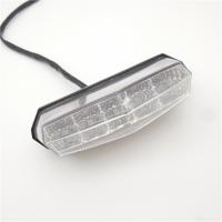 China 12V Black LED Driving Brake Tail Light for Motorcycle ABS AS Material Emark Certified for sale