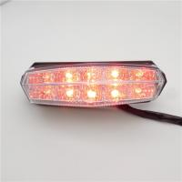 China 12V Black LED Driving Brake Tail Light for Motorcycle ABS AS Material Emark Certified for sale