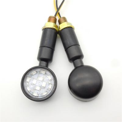 China Universal LED Motorcycle Retro Front Turn Signal Light Indicator for Harley Honda Suzuki for sale