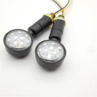 China Universal LED Motorcycle Retro Front Turn Signal Light Indicator for Harley Honda Suzuki for sale