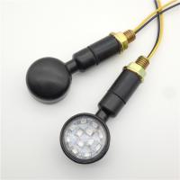 China Universal LED Motorcycle Retro Front Turn Signal Light Indicator for Harley Honda Suzuki for sale