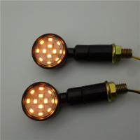 China Universal LED Motorcycle Retro Front Turn Signal Light Indicator for Harley Honda Suzuki for sale