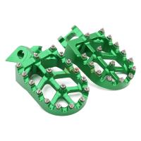 China Customized CNC Aluminum Alloy Dirtbike Foot Pegs for Kawasaki KX125 KX250 KX500 Sample for sale