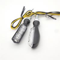 China LED Flowing Water Blinker Motorcycle Turn Signals Light Pointer Indicator Clear Color for sale
