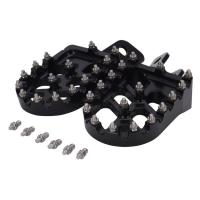 China Customized CNC Aluminum Alloy Foot Pegs for Kawasaki KLX110 110L KX60 in Green/Black for sale