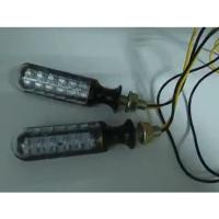China 2 x 12 led motorcycle e mark certificate featuring Durable Amber turn signals for sale