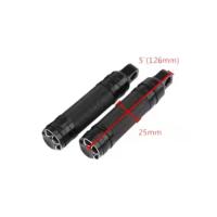 China 25mm Motorcycle Foot Pegs Rests for Harley Sportster Touring Dyna Road King Fatboy V-Rod Black for sale