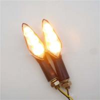 China Replace/Repair 12V Plastic Motorcycle LED Turn Signal Light with 3 Custom LEDs Yellow for sale
