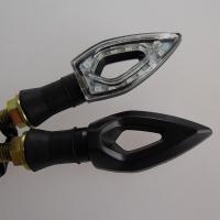 China Custom LED Patch Motorcycle Turn Signals Indicators Light Universal Design 12V for sale