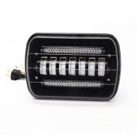 China 10-60V Voltage Custom Modified 7 inch 70W Square LED Motorcycle Headlight for Harley for sale