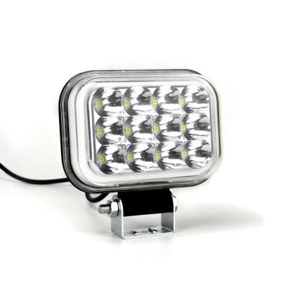 China Voltage 10-100V Modified Angel Eyes Strobe Auxiliary Light 36W LED Motorcycle Square Headlight for sale